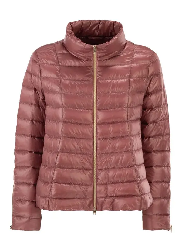 Herno Ultra-light Satin Down Jacket With Flared Back - Multicolor