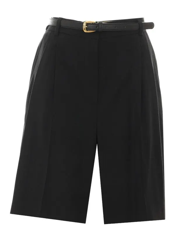 Max Mara Straight-leg Bermuda Trousers - Black