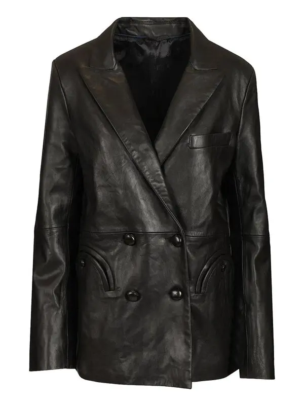 BLAZÉ MILANO Vegas Baby Double-breasted Blazer - Black