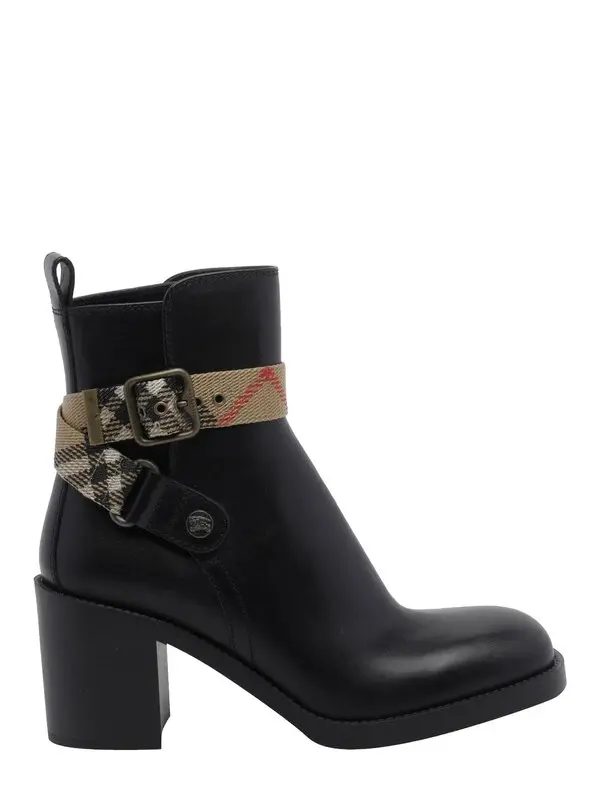 Burberry Huntley Pump Booties - Black