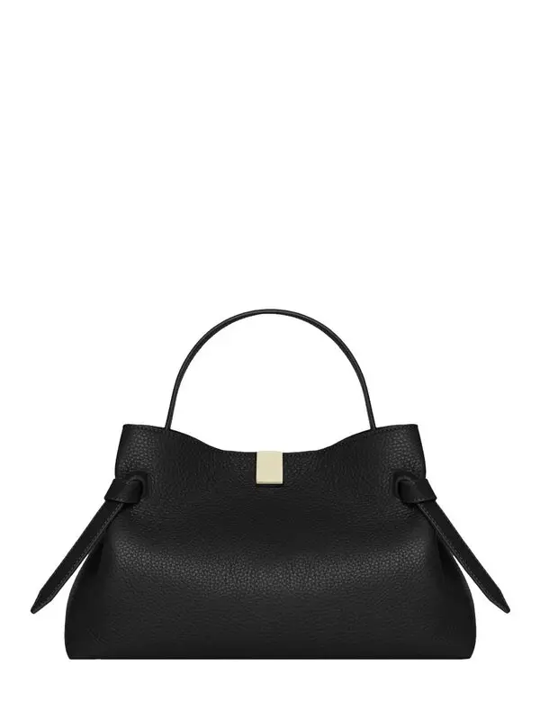 Yuzefi Gyoza Leather Bag - Black