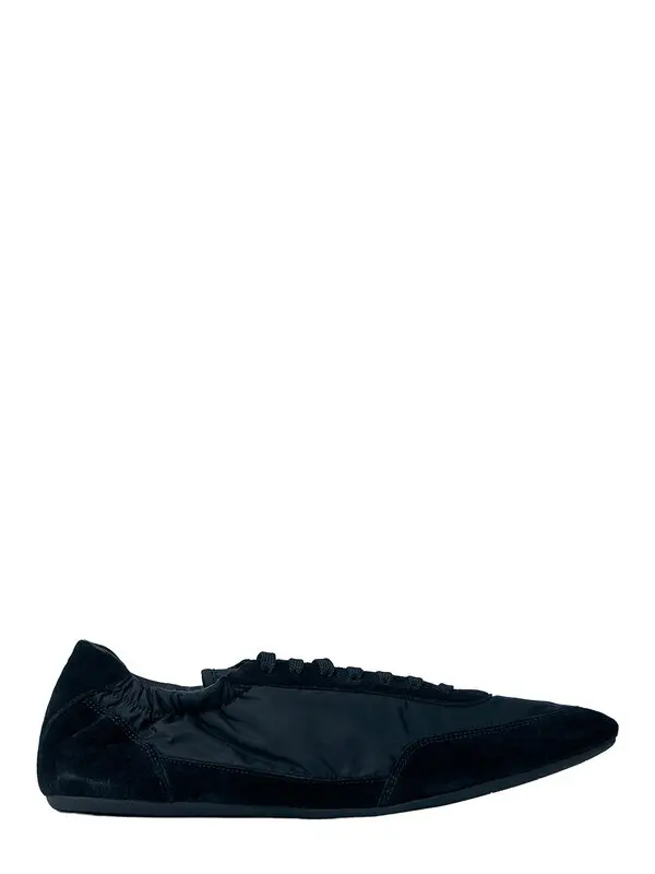 Prada Collapse Re-nylon Suede Sneakers - Black