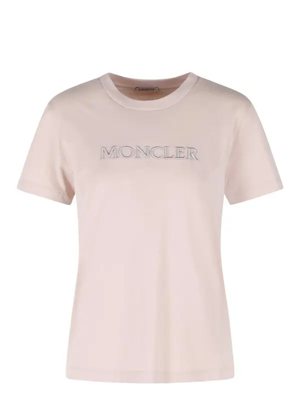 Moncler Cotton T-shirt - Pink