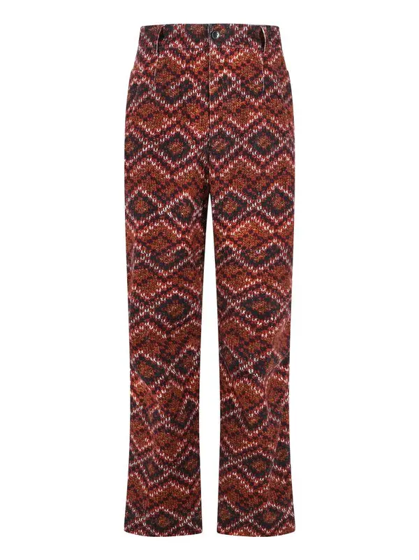 Dries Van Noten Pencks' Cotton Pants - Red