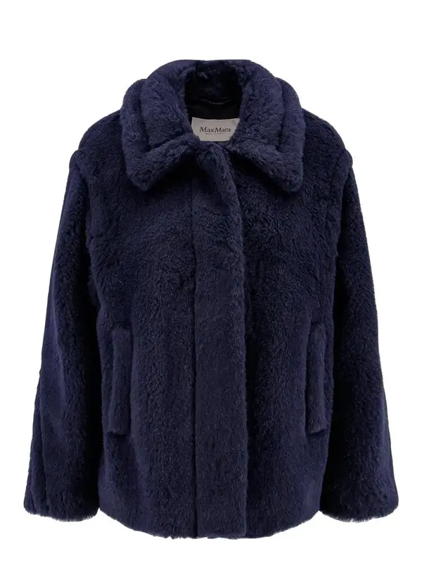 Max Mara Mxmfuggito Alpaca And Virgin Wool Fur Jacket - Multicolor