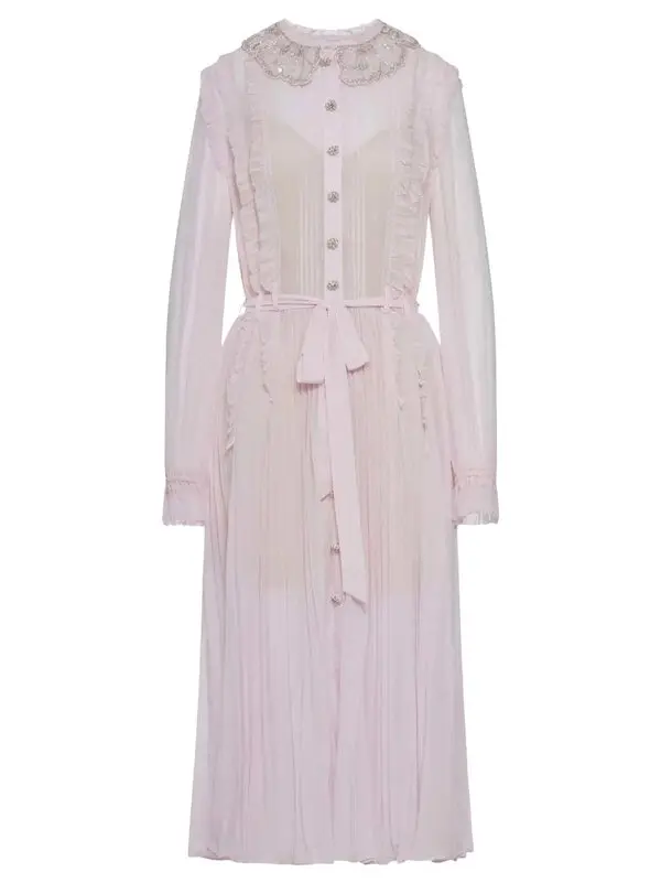 SELF-PORTRAIT Pleated Dress - Multicolor