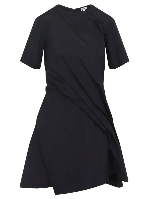 Loewe Twisted Mini Dress - Black