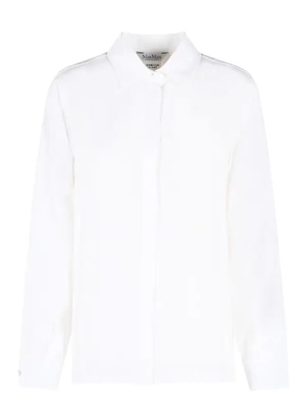 Max Mara Geranio Silk Shirt - White