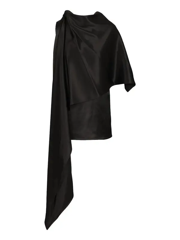 Bottega Veneta Silk Satin Top - Black