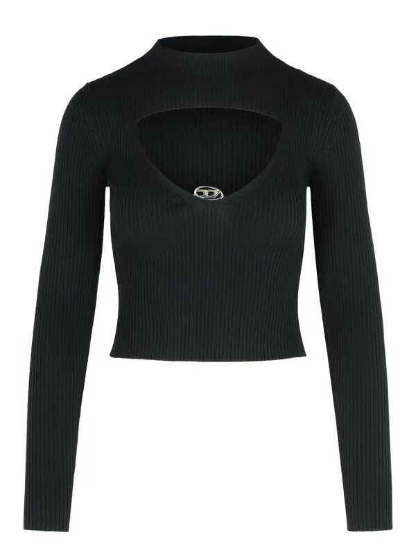 DIESEL® Olina Wool Sweater - Black