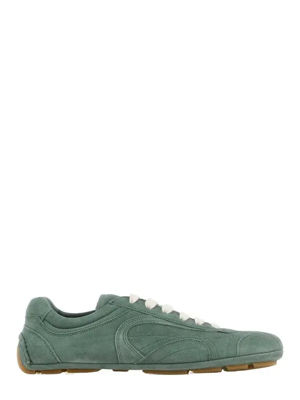 Prada Montecarlo Suede Sneakers - Green