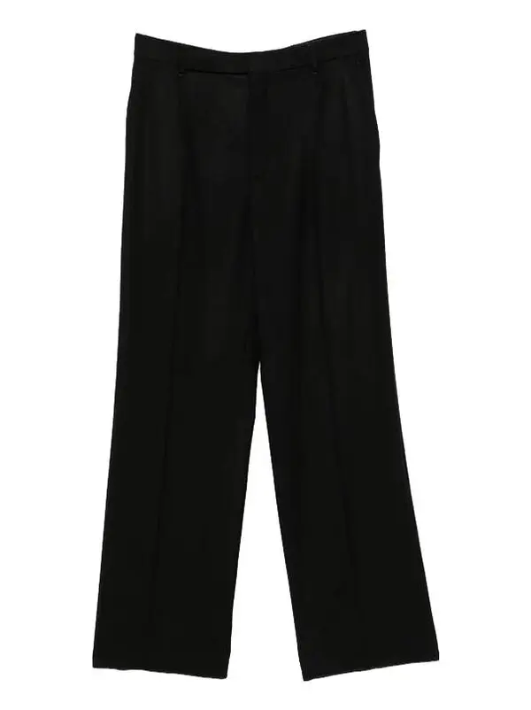 Saint Laurent Trousers Wide-leg Trousers - Black