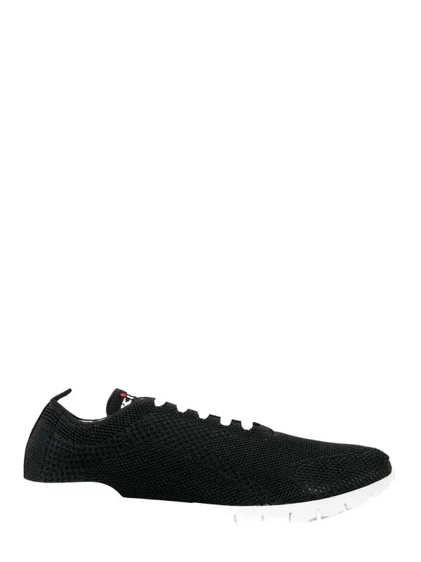 Kiton Embroidered Sneakers - Black