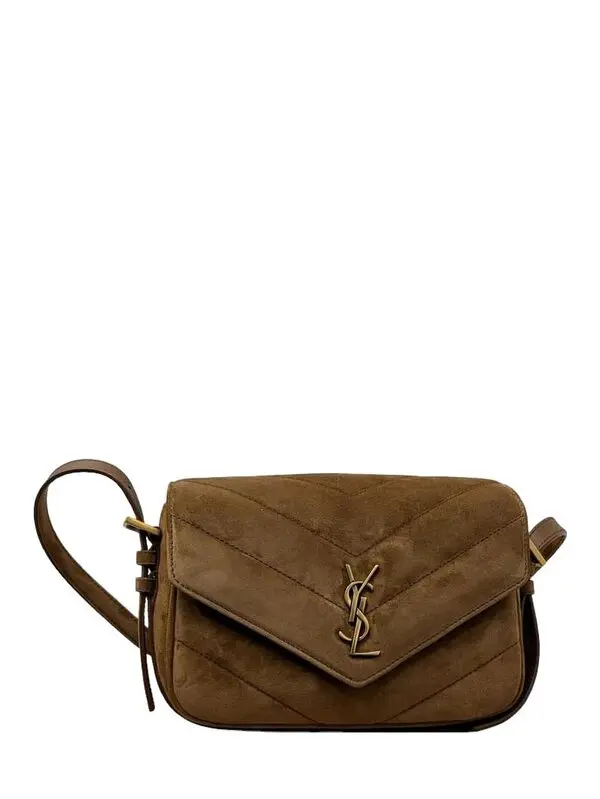 Saint Laurent Suede Shoulder Bag - Brown