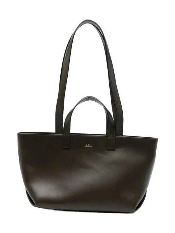 A.p.c. Leather Tote Bag - Brown