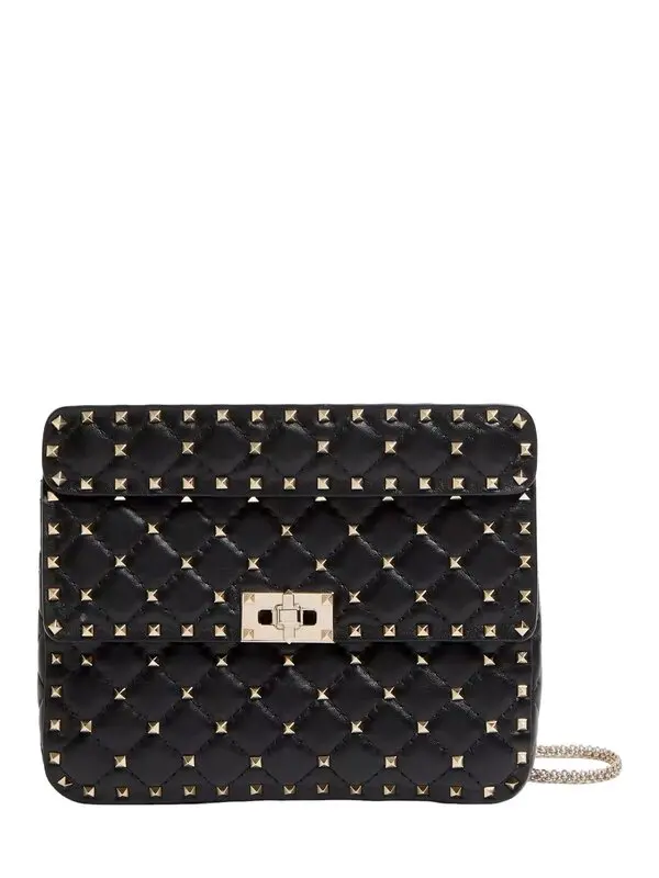 Valentino Garavani Rockstud Spike Leather Crossbody Bag With Iconic All-over Studs - Multicolor