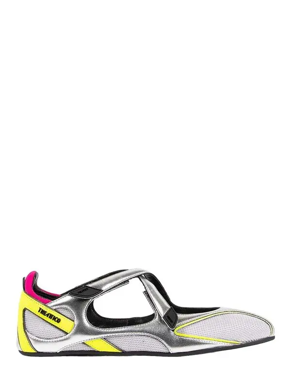 Attico Floor 001 Ballerinas - Silver