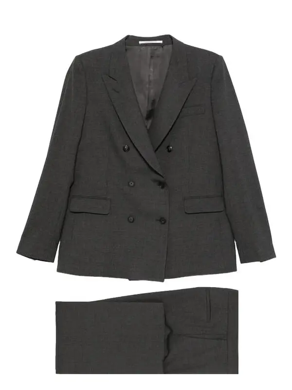 Tagliatore Wool Blend Jumpsuit - Gray