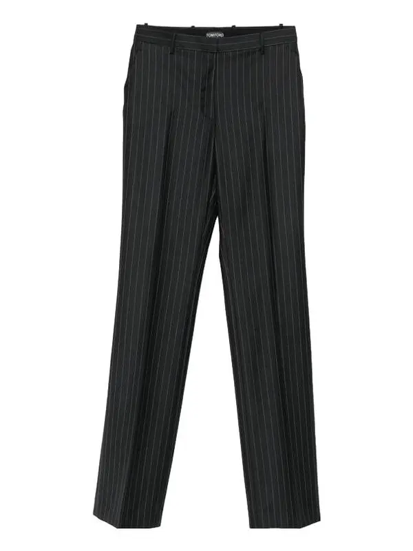 TOM FORD Tailored Straight Trousers - Black