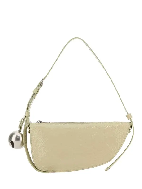 Burberry Leather Knight Shoulder Bag - Green