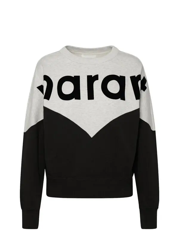 Isabel Marant Étoile Two-color Cotton Blend Houston Sweatshirt - Black
