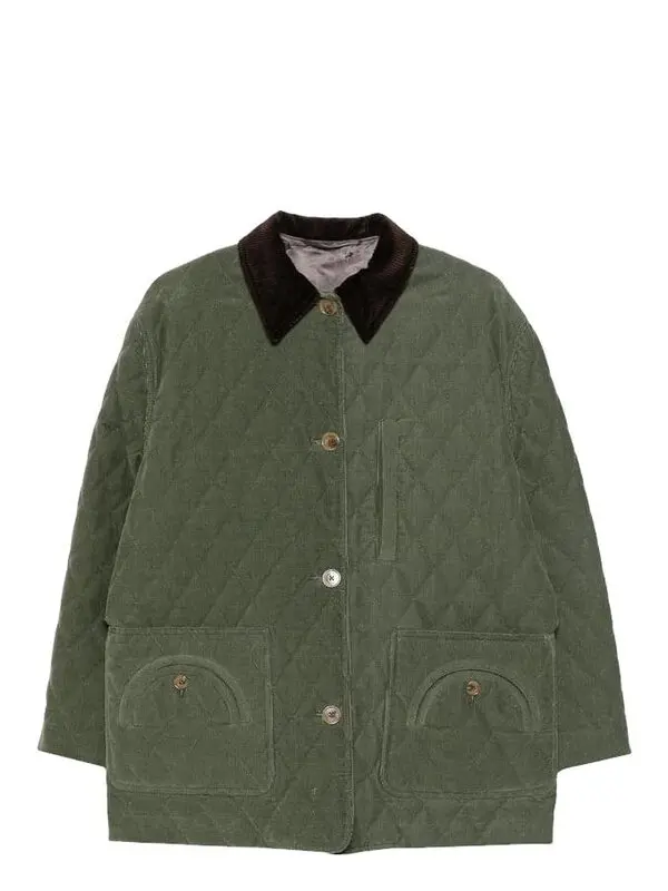 BLAZÉ MILANO Quilted Corduroy Jacket - Green