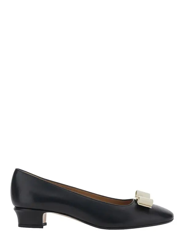 FERRAGAMO Vara 2.0 Leather Pumps - Multicolor
