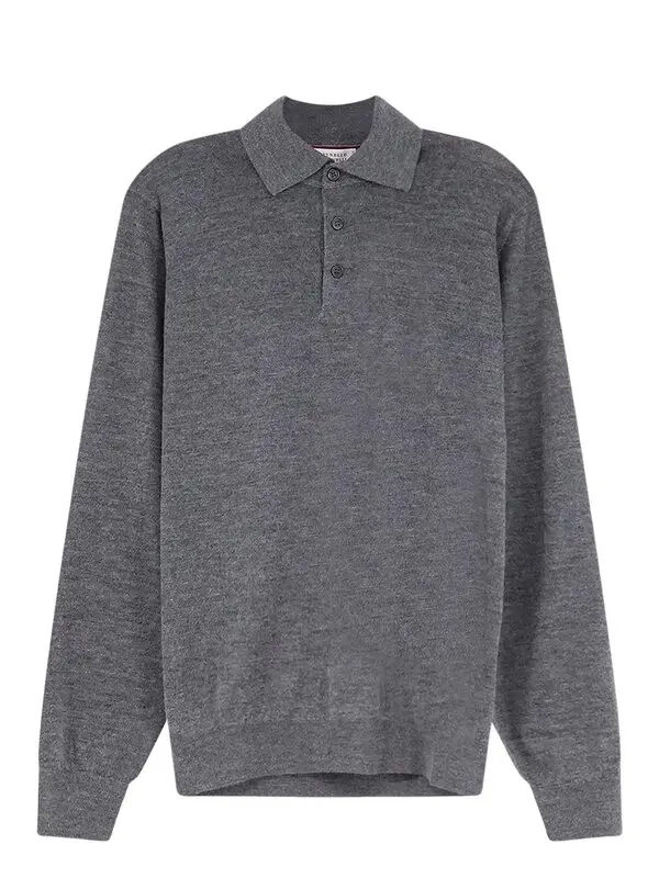 Brunello Cucinelli Cashmere And Silk Polo Shirt - Multicolor