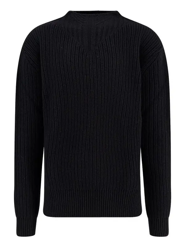 Rick Owens Fisherman Round Neck Virgin Wool Sweater - Multicolor