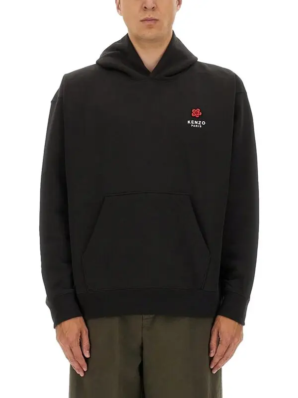 Kenzo Oversized Cotton Hoodie - Black
