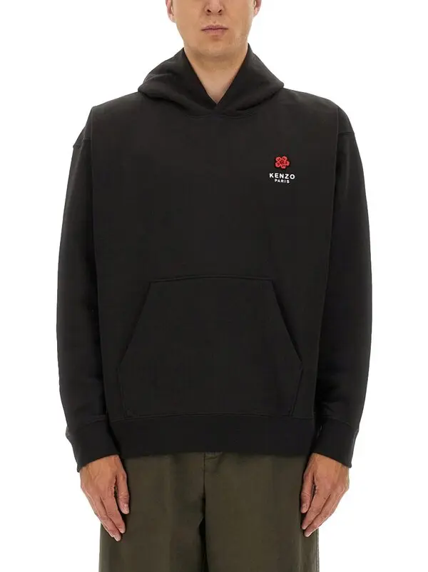 Kenzo Oversized Cotton Hoodie - Black