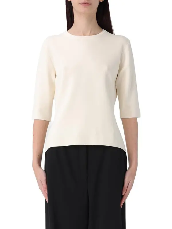 Max Mara Basic Viscose T-shirt - Cream