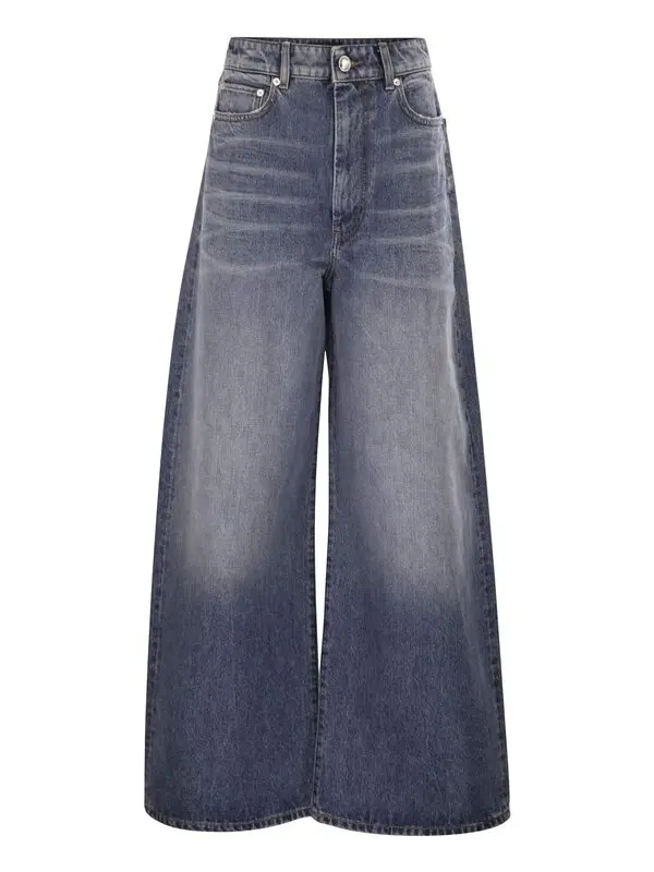 Sportmax Spdangri Oversized Low-rise Jeans - Blue