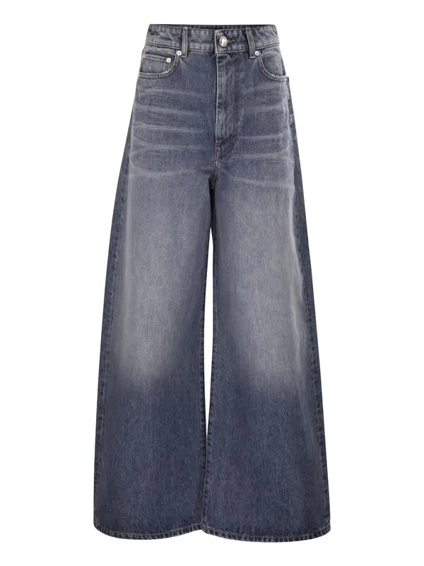 Sportmax Spdangri Oversized Low-rise Jeans - Blue