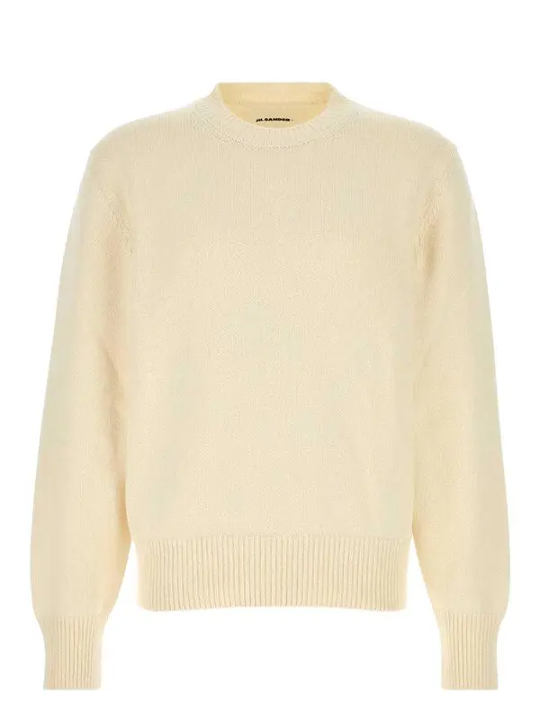 JIL SANDER Cotton Sweater - White