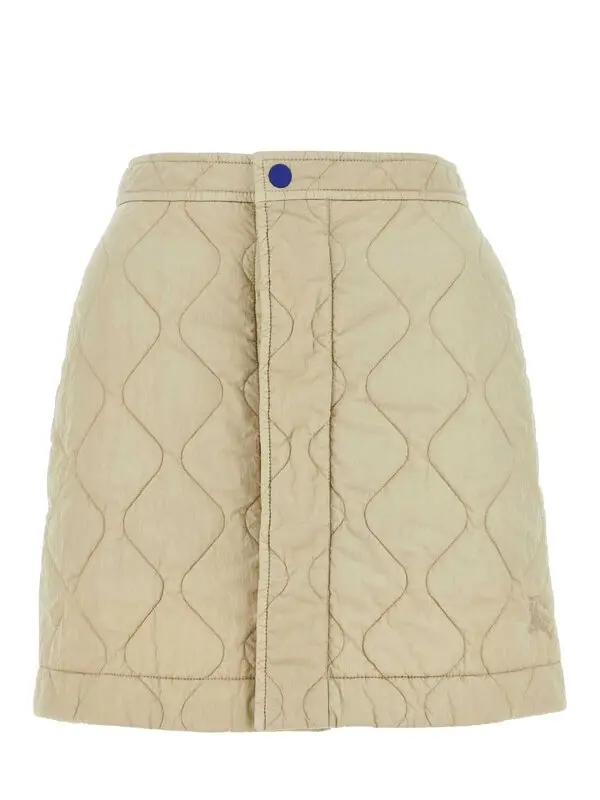Burberry Quilted Nylon Mini Skirt - Brown