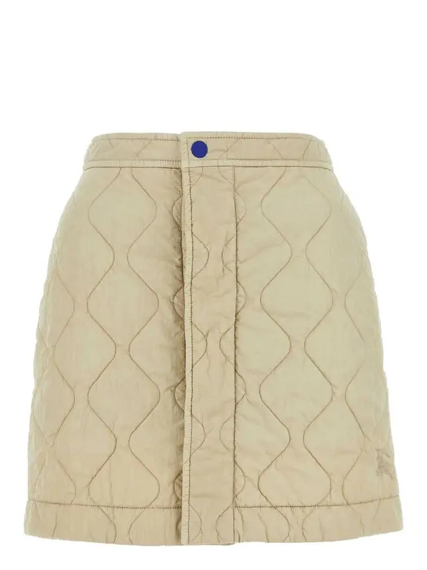 Burberry Quilted Nylon Mini Skirt - Brown