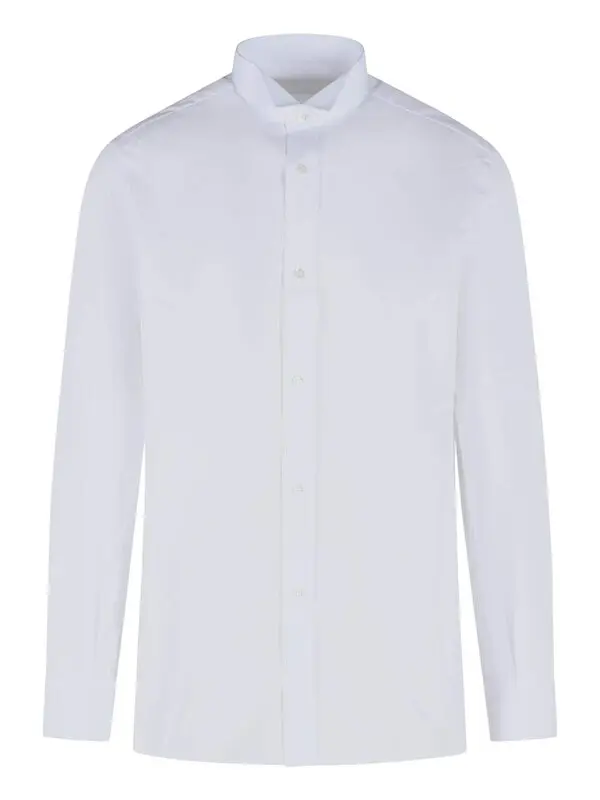 MAISON MARGIELA Snapped' Cotton Shirt - White