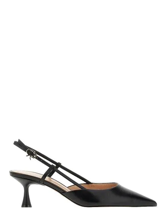 GIANVITO ROSSI Leather Ascent 55 Slingback Pumps - Black
