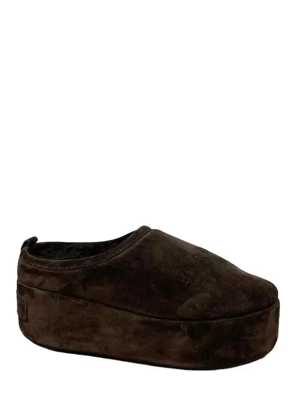 Balenciaga Leather Suede Finish Shoes - Brown