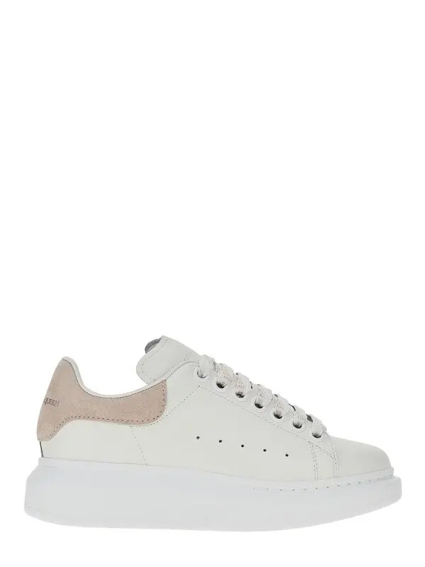 Alexander McQueen Leather Oversize Sneakers - White