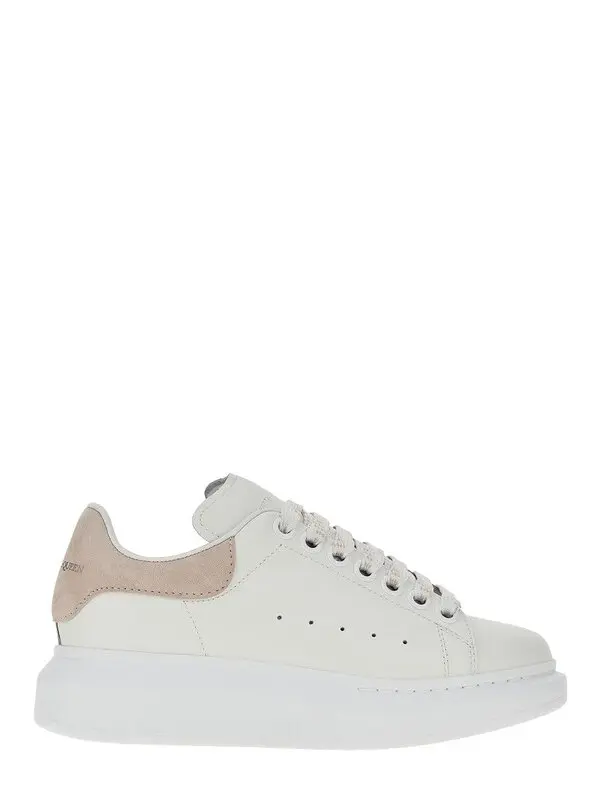 Alexander McQueen Leather Oversize Sneakers - White