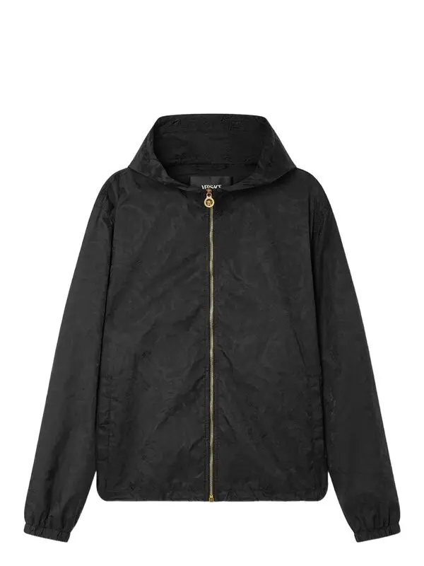 Versace Jacquard Barocco Windbreaker - Black