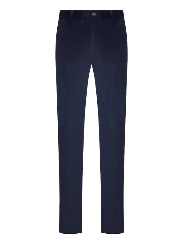Etro Slim Fit Corduroy Trousers - Blue