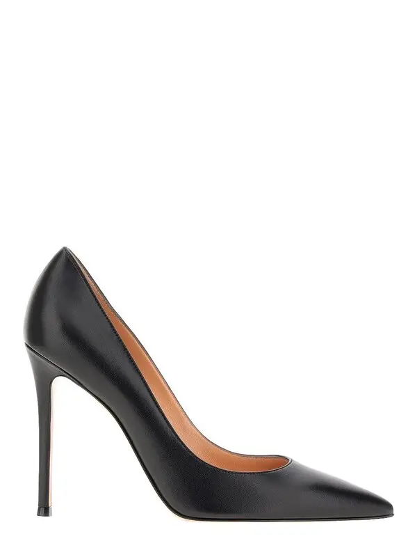 GIANVITO ROSSI Nappa Leather Pumps - Black