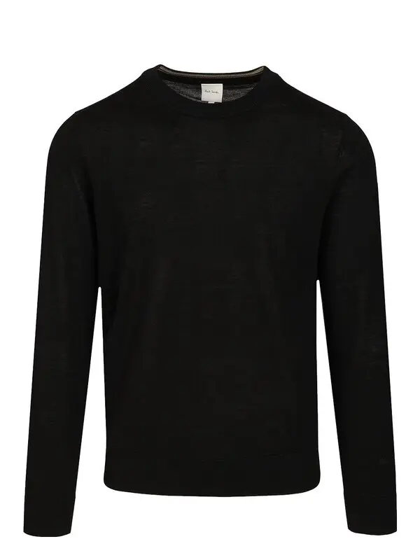 Paul Smith Merino Wool Crew Neck Sweater - Black