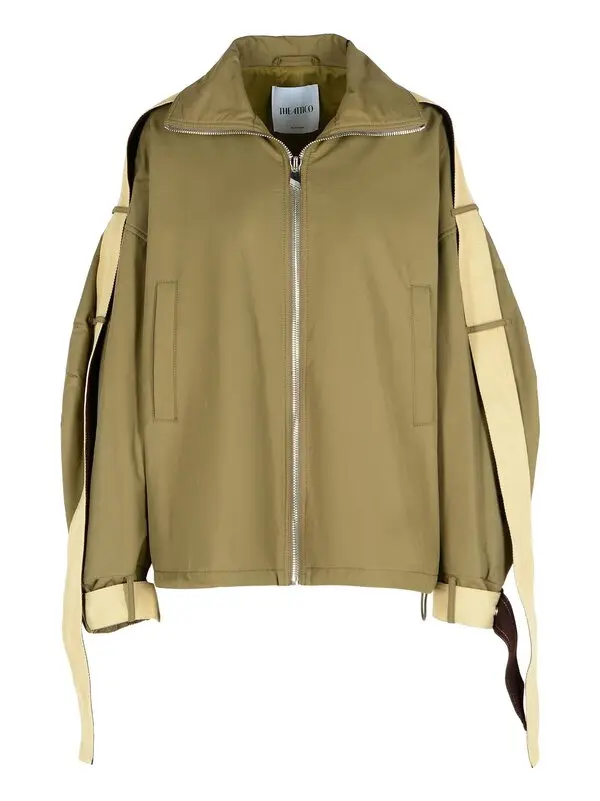 Attico Cotton Blend Jacket - Green
