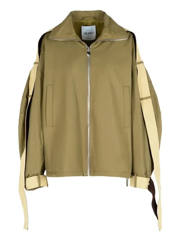 Attico Cotton Blend Jacket - Green