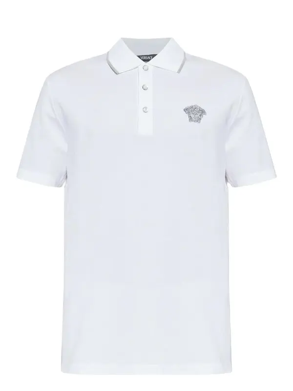 Versace Medusa Polo Shirt - White