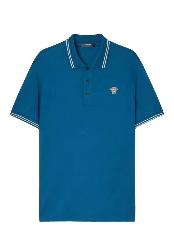 Versace Medusa Polo Shirt - Blue